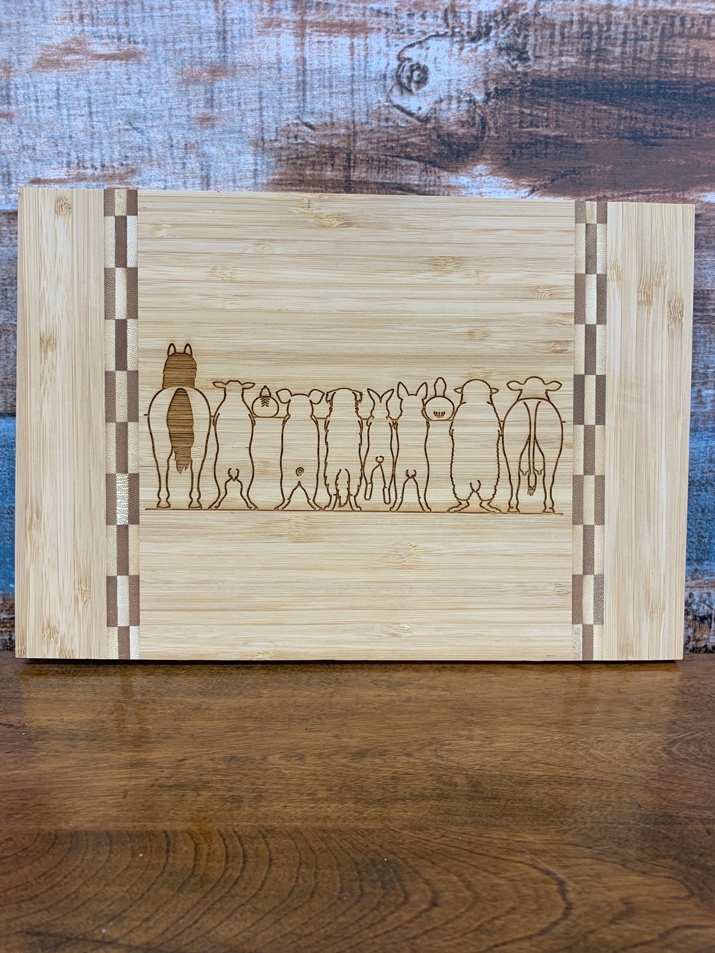 Farm Animal Double Sided Cutting Board – Britt's Corner Tack Inc.
